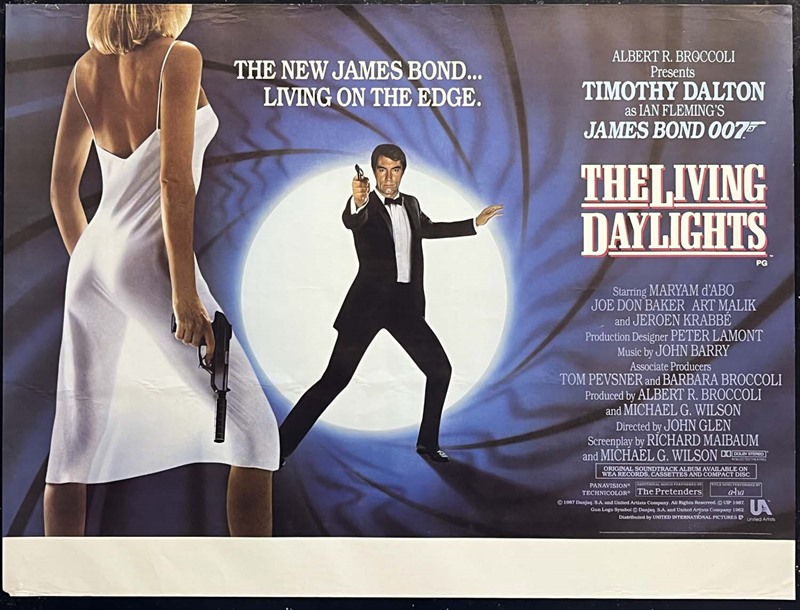 The Living Daylights Poster, UK Quad, 1987, McCrary Jim The Living Daylights Poster, UK Quad, 1987, McCrary Jim