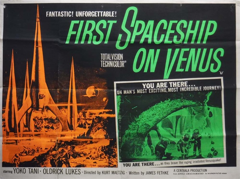 The First Spaceship On Venus Poster, UK Quad, 1963