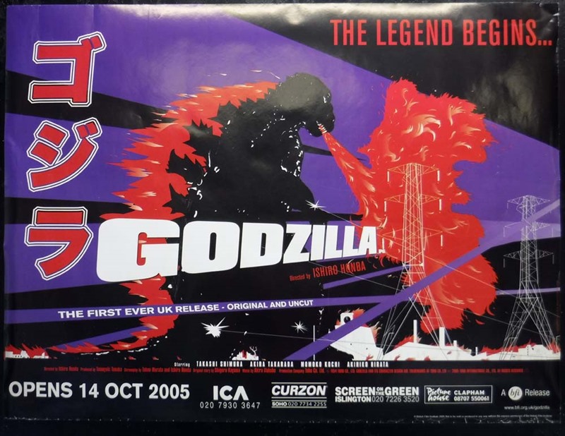 Original Godzilla Movie Poster