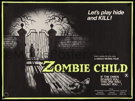 Zombie Child Poster, 1977, Peffer Sam