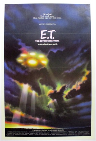 ET The Extra Terrestrial Poster, US 1-Sheet, 1982, Alvin John