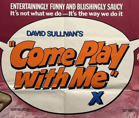 Come Play With Me Poster, UK Quad, 1977, Chantrell Thomas