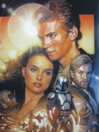 Star Wars Episode II Poster, US 1-Sheet, 2002, Struzan Drew