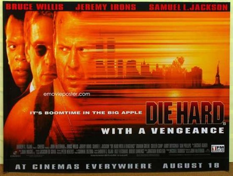 Die Hard With A Vengeance Poster, UK Quad, 1995