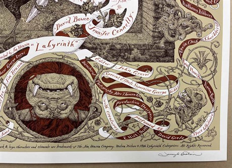 Labyrinth Poster, Mondo/AMP (24"x 36", 61cm x 91.5 cm), 1986, Bastian ...