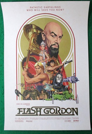 Flash Gordon Poster Mondo AMP 24 x 36 61cm X 91 5 Cm 1980 Mann Paul Flash Gordon Poster Mondo AMP 24 x 36 61cm X 91 5 Cm 1980 Mann Paul