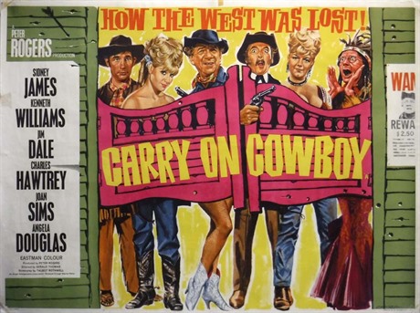 Carry On Cowboy Poster, UK Quad, 1965, Verrum Ted
