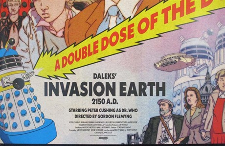 Dr Who And The Daleks Poster, UK Quad, 1965